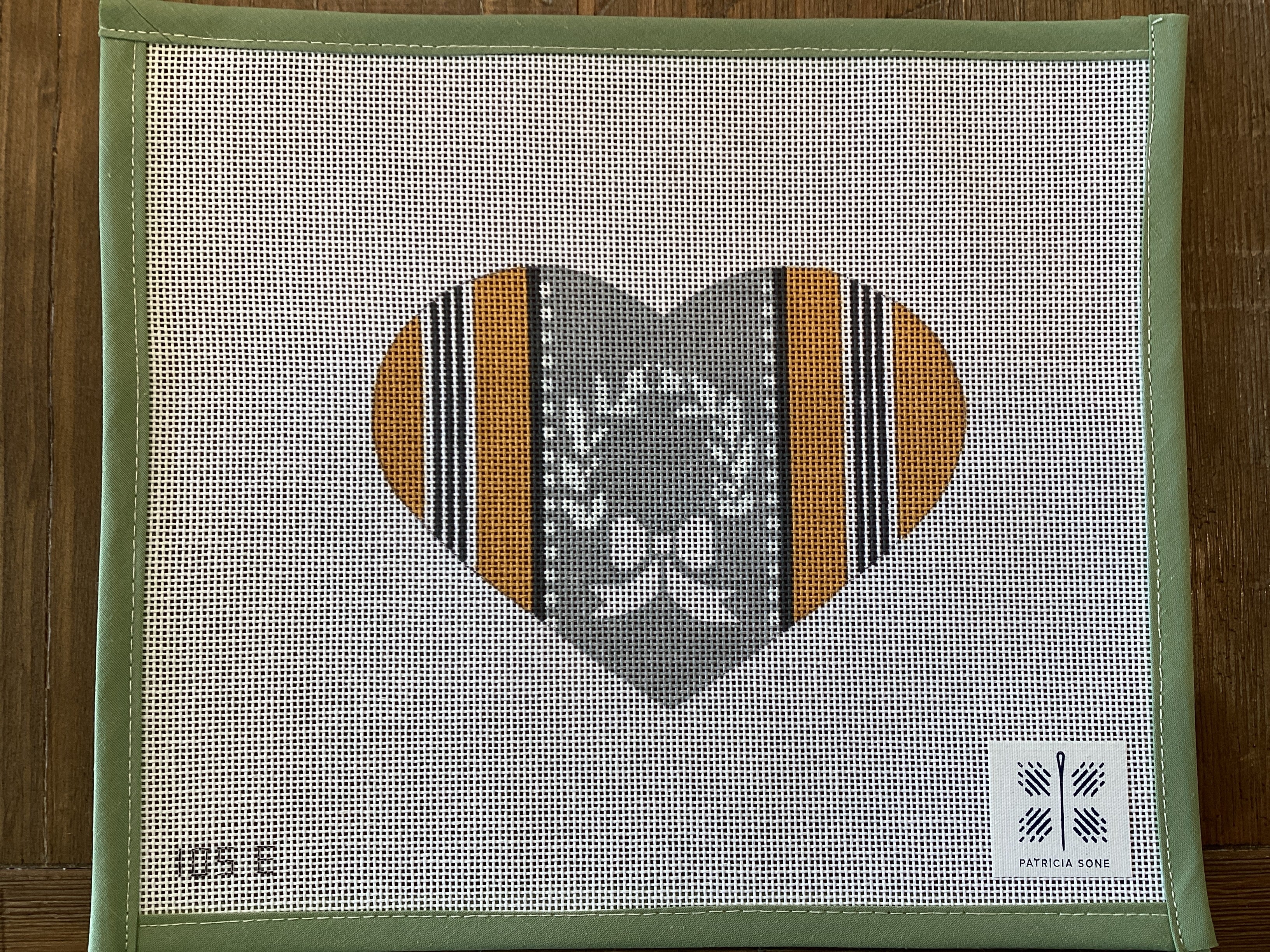 French Ticking Heart with stitch guide